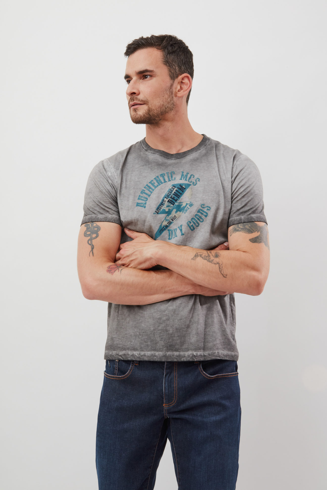 Faded print t-shirt - MCS ex Marlboro Classic's