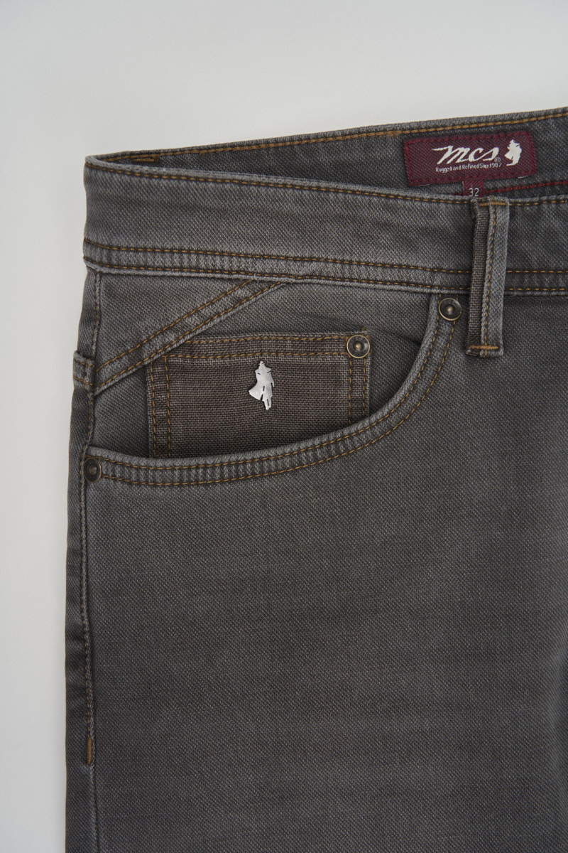 Regular tapered textured thin jeans - MCS ex Marlboro Classic's